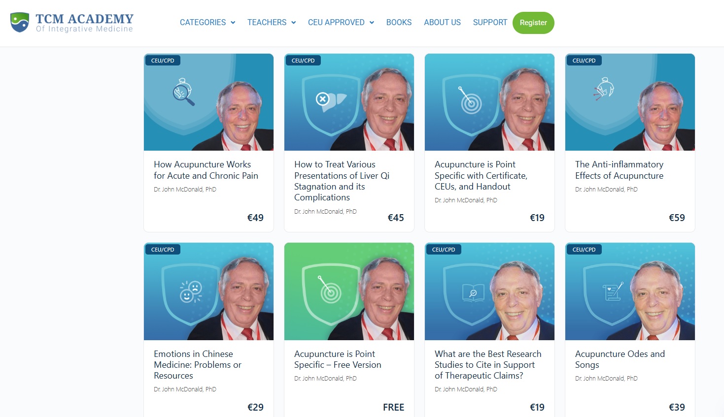 TCM Academy of Integrative Medicine recorded courses | Southport Acupuncture Clinic